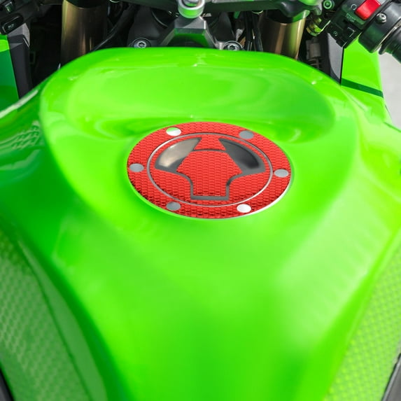 Soimiss Universal Red Motorcycle Fuel Tank Pad Protector Easy Install ...