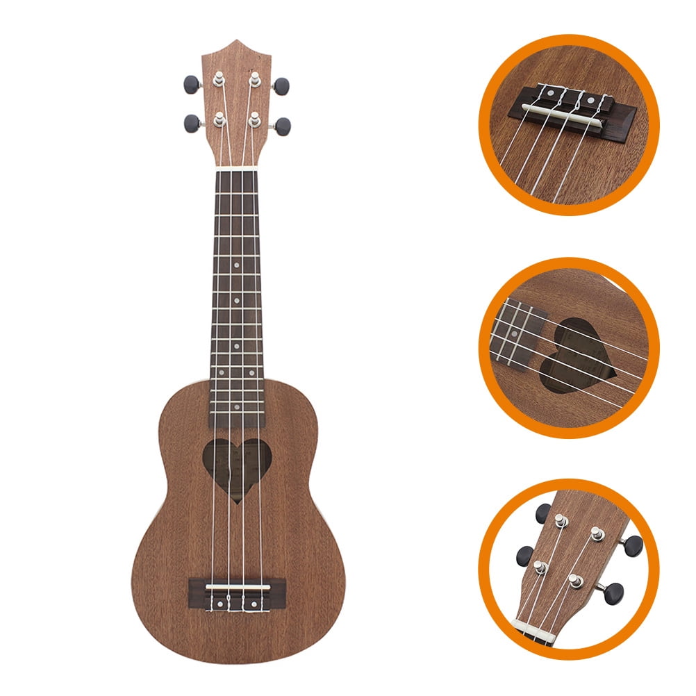 Soimiss 21 Inch Ukulele for Kids Made of Sapele Rosewood Durable 4 ng ...