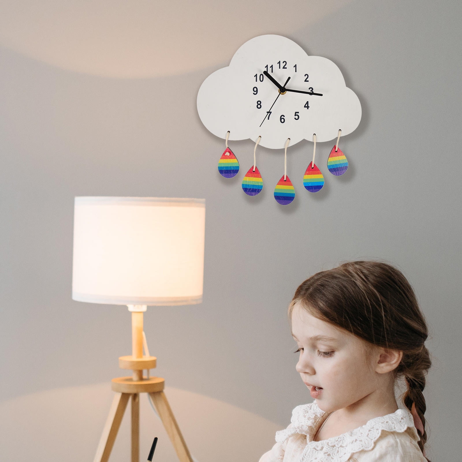 Soimiss Wall Clock for Bedroom Wood Multi 1Set - Walmart.com