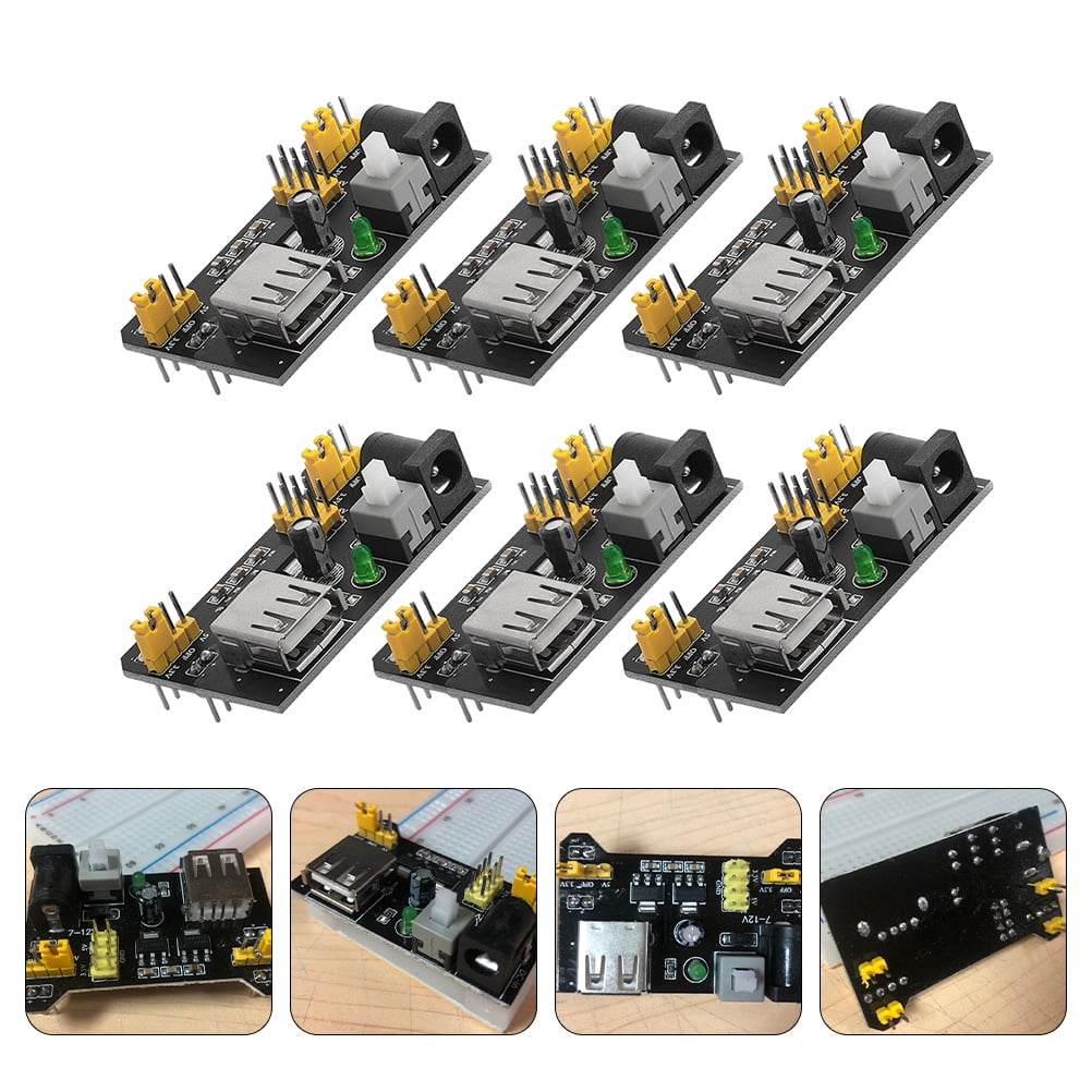 Soimiss Power Module Regulator Breadboard Power Supply Adjustable Black ...