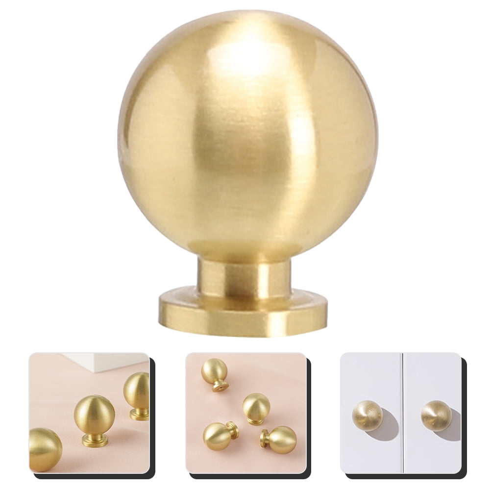 Soimiss Solid Brass Knobs for Modern Furniture Upgrade Golden Round ...