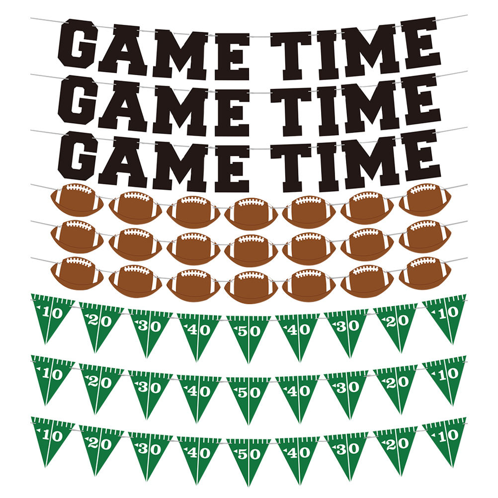 Soimiss Sports Theme Photo Backdrop American Football Hanging Banners ...