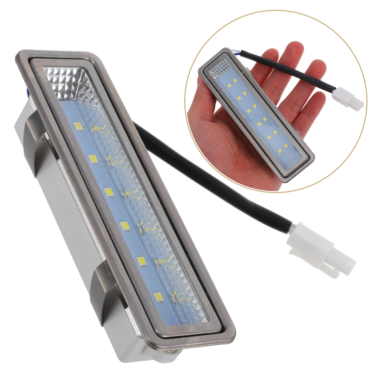 Soimiss Silver Rectangle LED Cooker Hood Light Replacement with ...