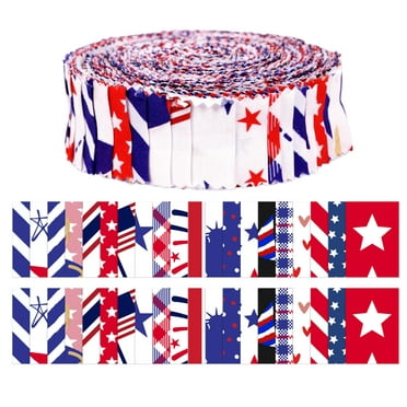 Jelly Roll American Flags Independence Day USA Red White and Blue 2.5 ...
