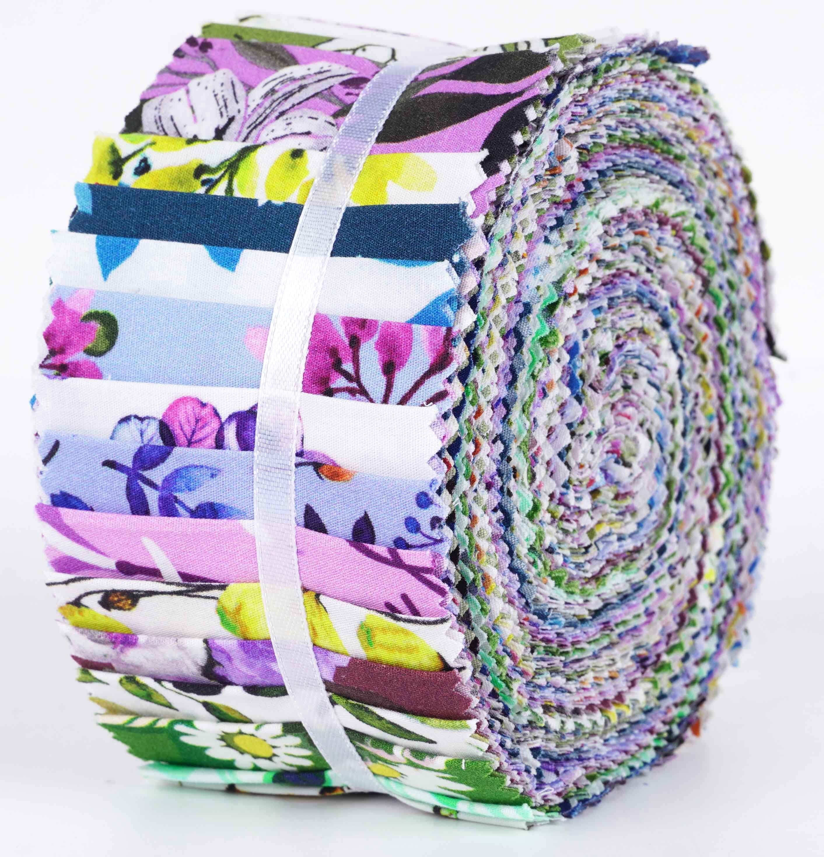 Soimoi 40Pcs Florals Print Cotton Precut Fabrics For Quilting Craft ...