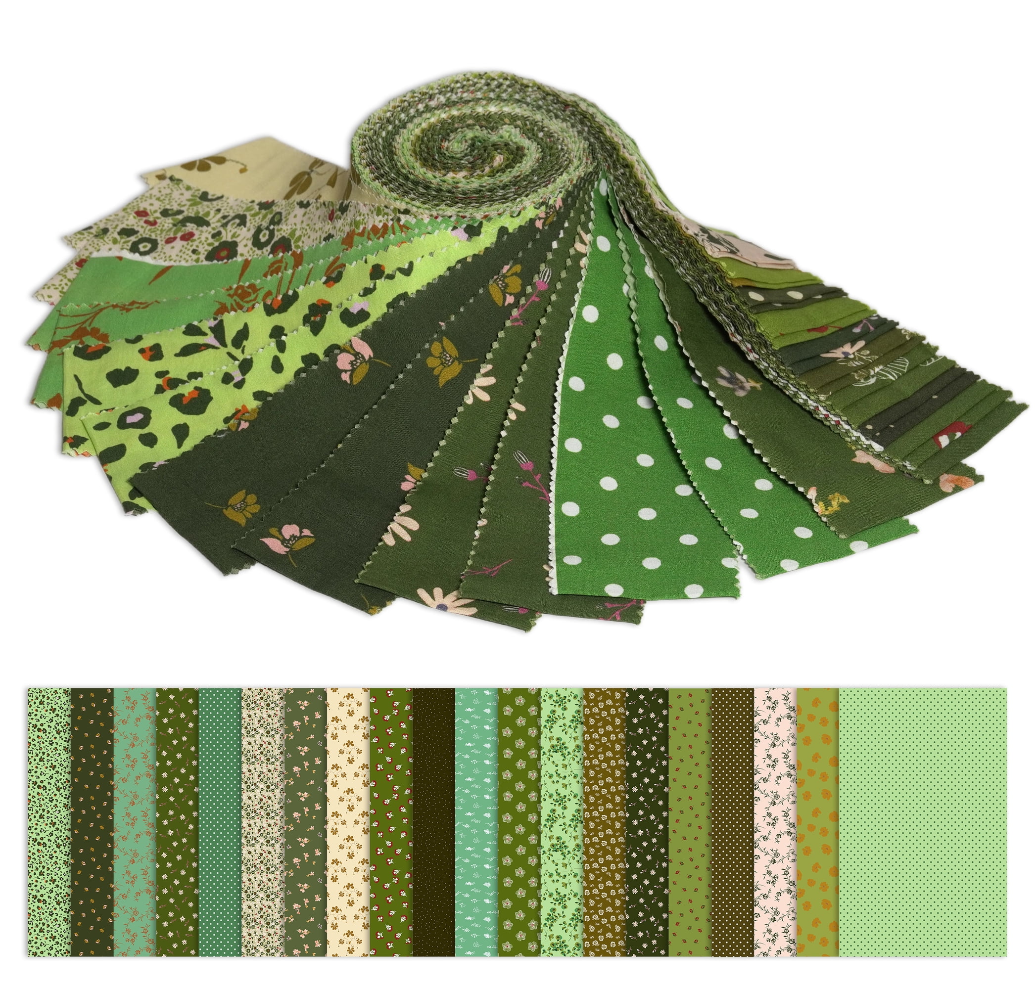 Soimoi 40Pcs Florals Print Cotton Precut Fabrics for Quilting Craft ...