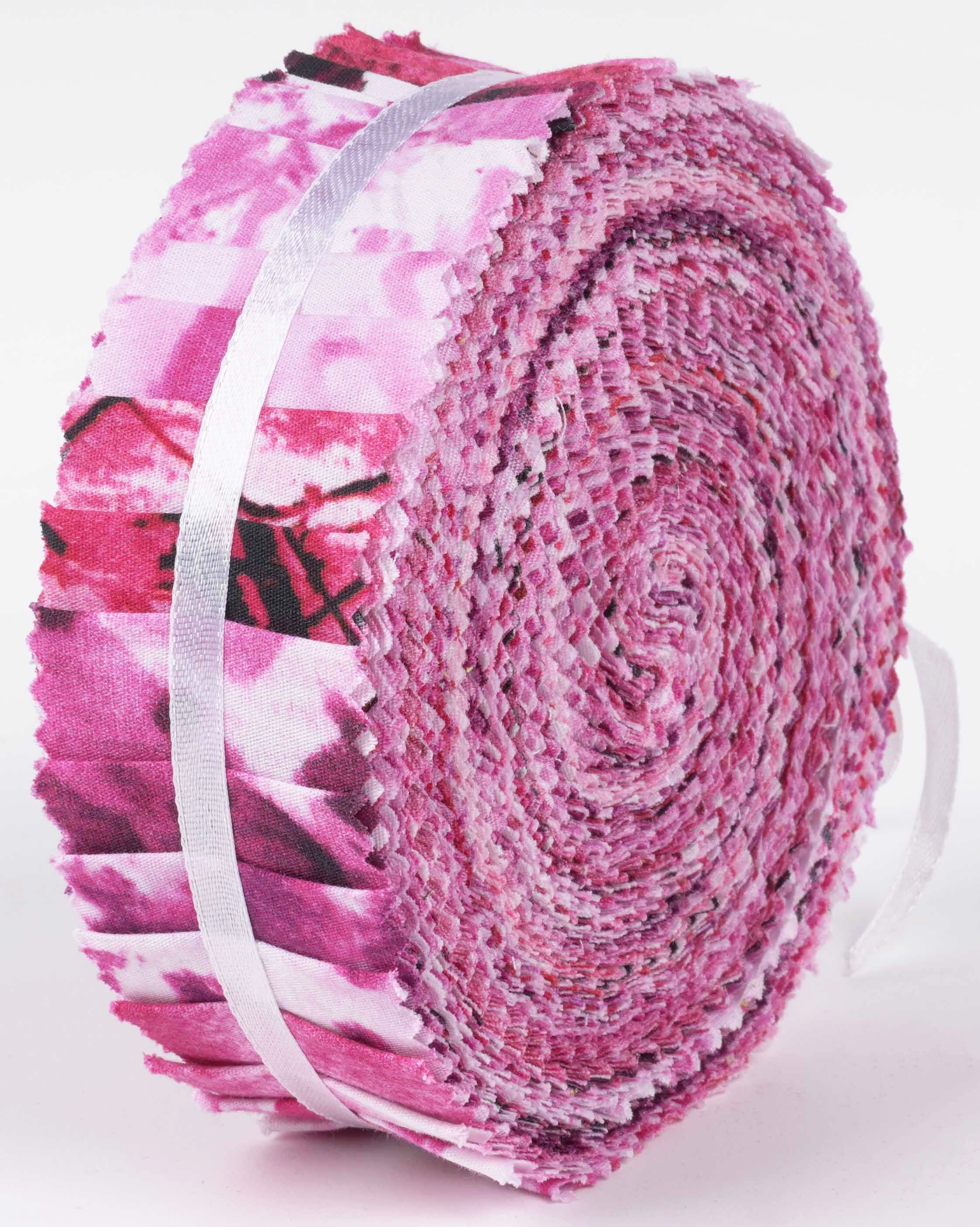 Soimoi 40Pcs Tie Dye Print Precut Fabrics Strips Roll Up 1.5x42inches ...