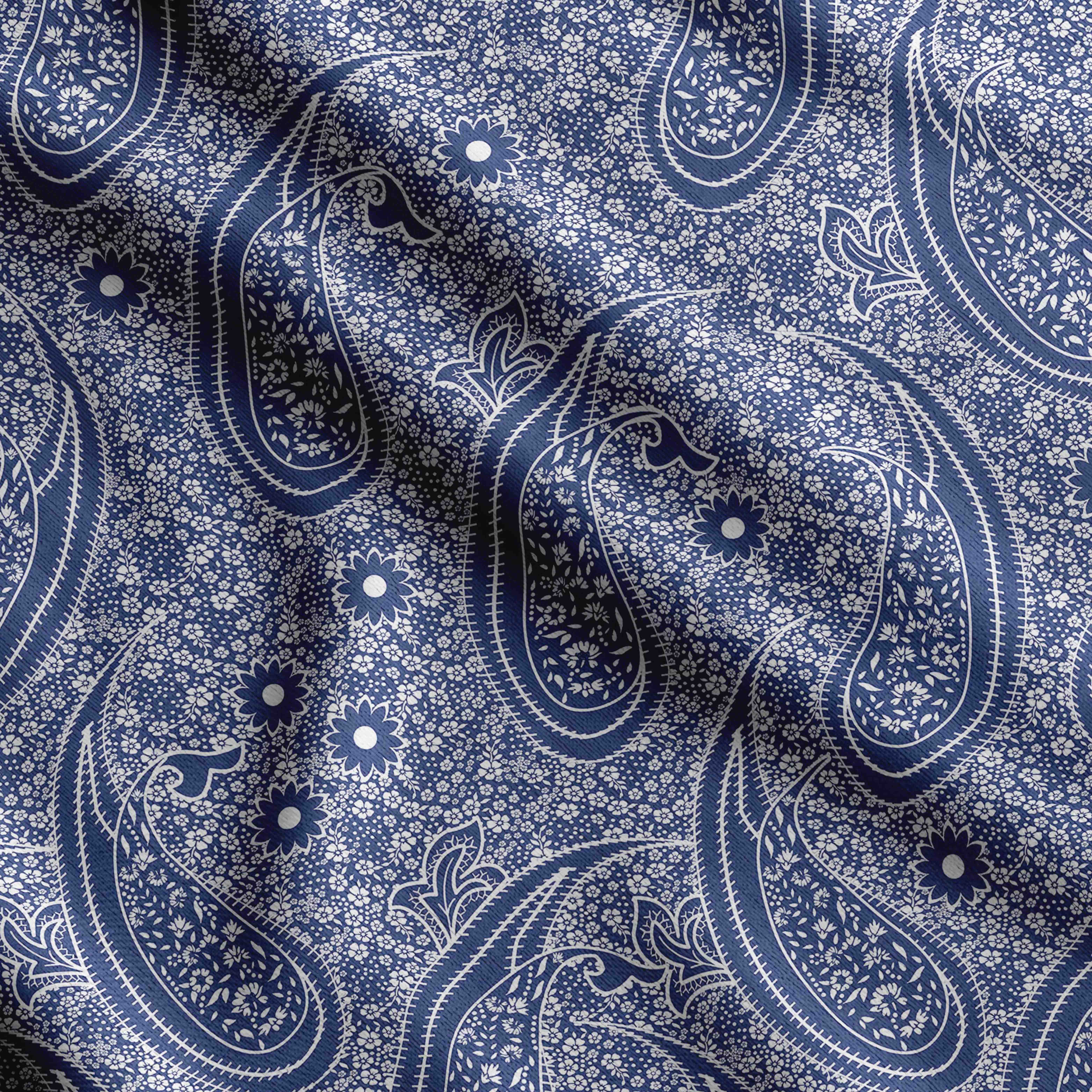 Soimoi Asian Paisley Print,Cotton Poplin, Sewing Fabric Sold by The ...