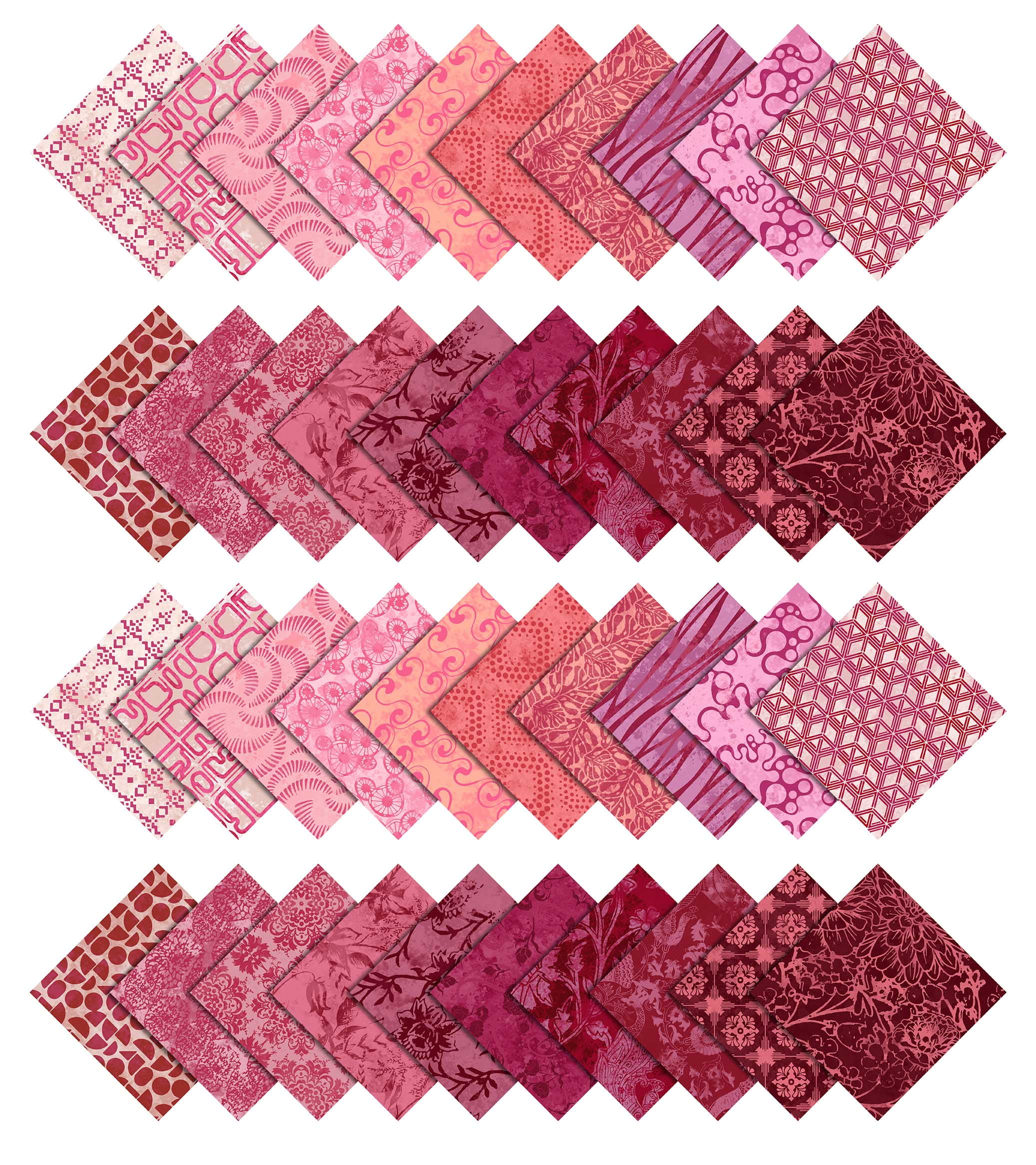 Soimoi Assorted Material, Pre-Cut Batik Print 5-inch Cotton Fabric ...