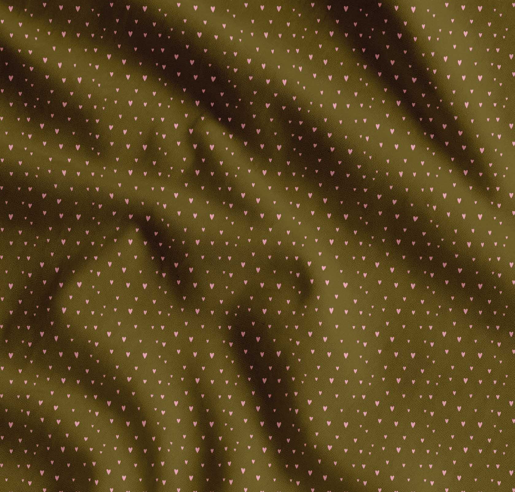 Soimoi Cotton Poplin Fabric Heart Small Print Fabric by The Yard 42 ...