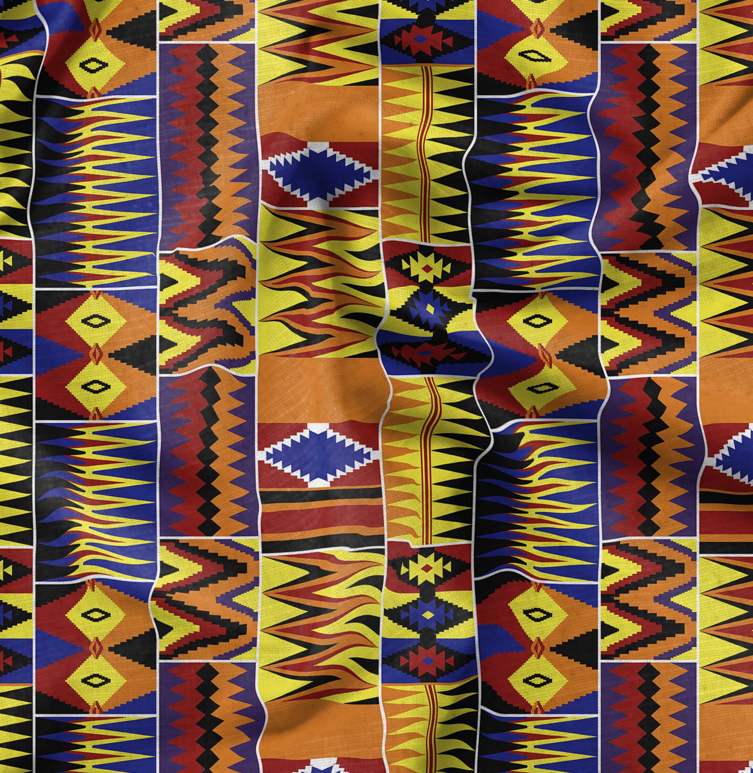 Soimoi Cotton Poplin Yellow Fabric By the Yard - 42 Inch Wide - African ...