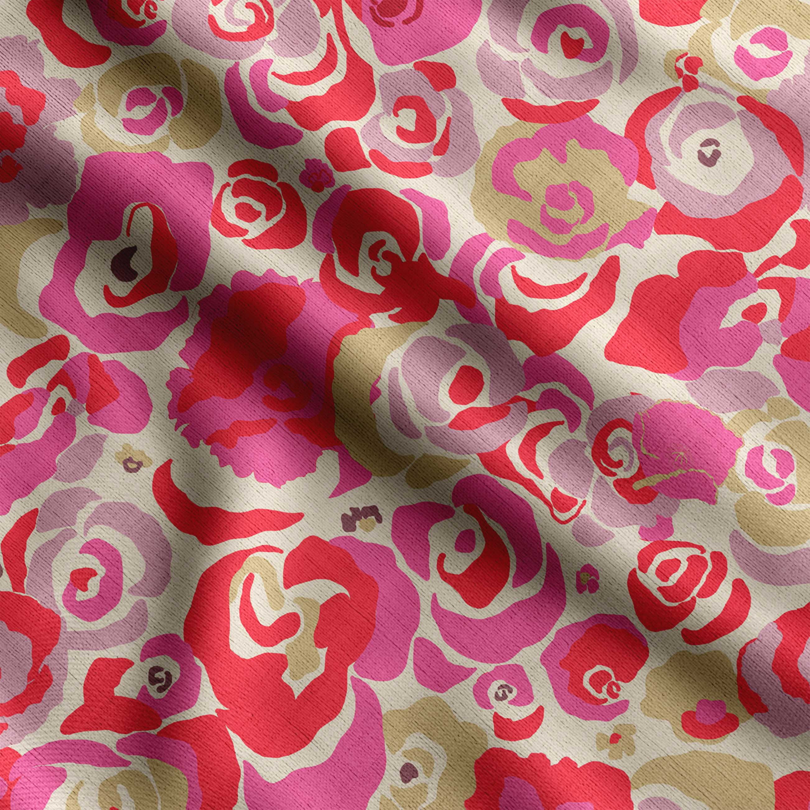 Soimoi Floral Print,Cotton Cambric, Quilting Fabric Sold by The Yard 42 ...
