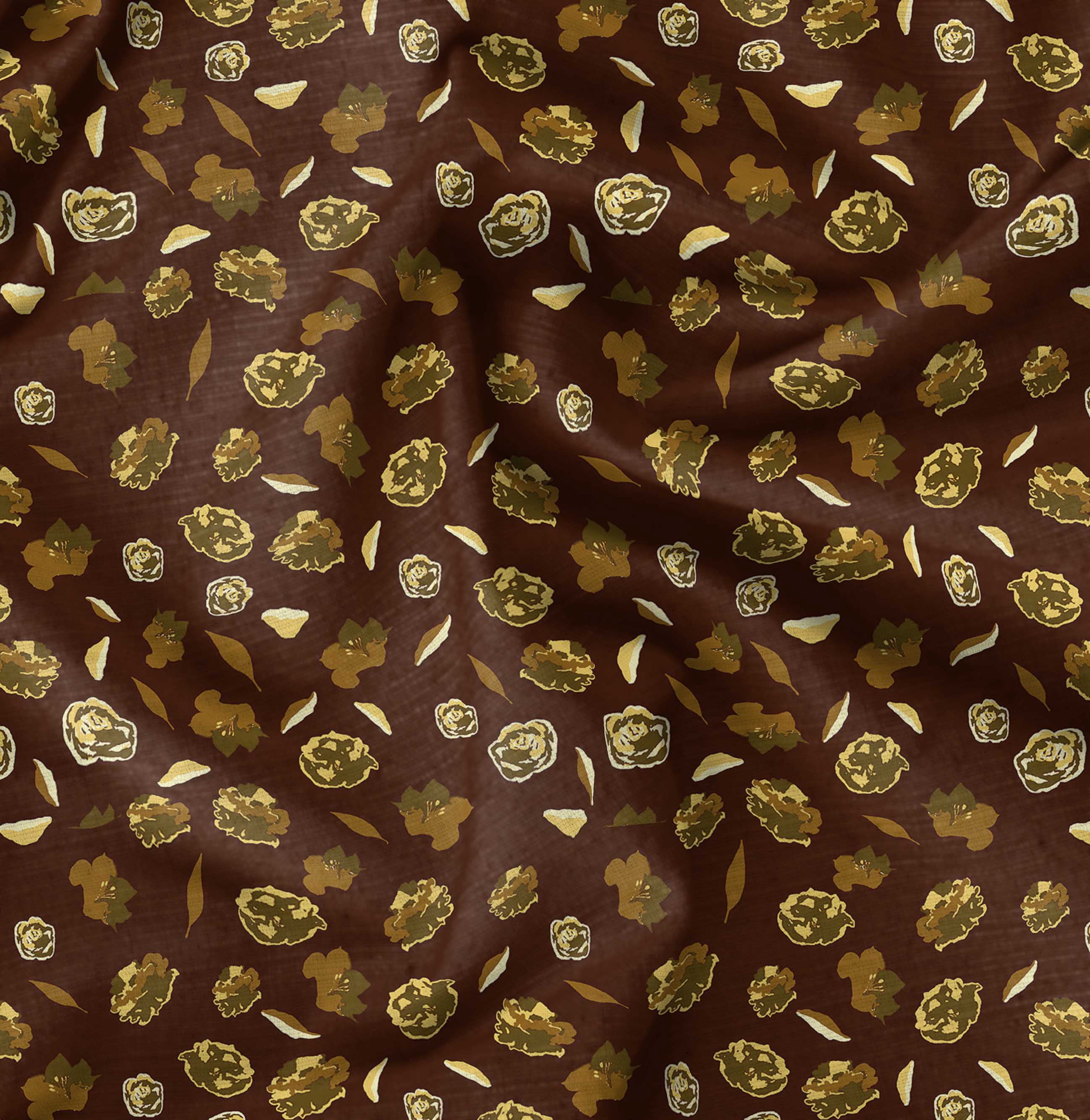 Soimoi Minky Red Fabric By the Yard - 56 Inch Wide - Florals Print ...