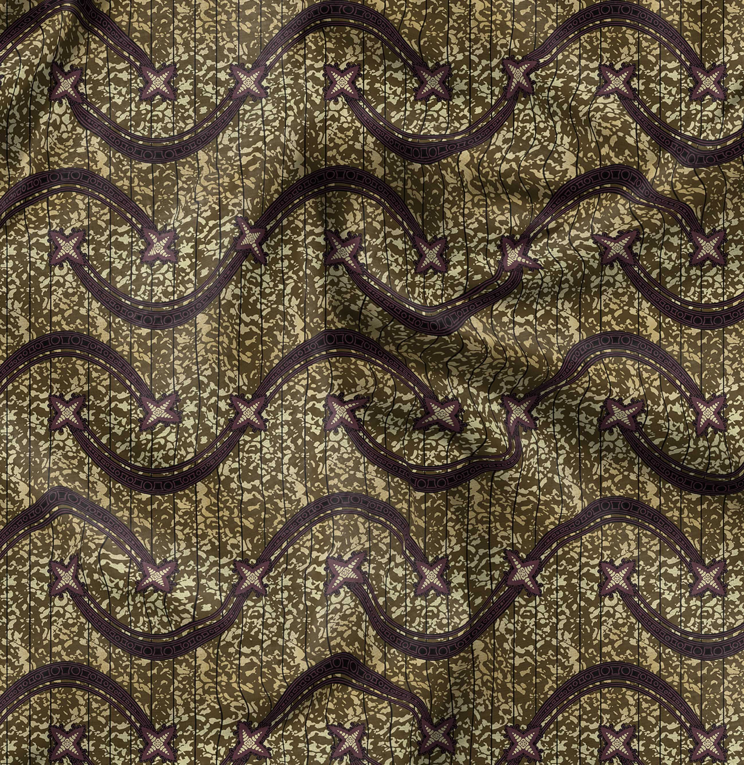 Soimoi Pure Silk Green Fabric By the Yard - 42 Inch Wide - African ...