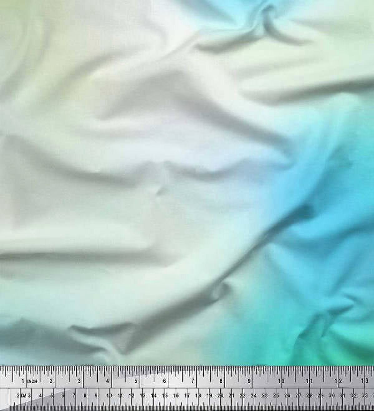 Soimoi Satin Silk Fabric Ombre Tie-Dye Printed Craft Fabric by The Yard ...