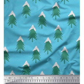 Printed Christmas Tree Fabric