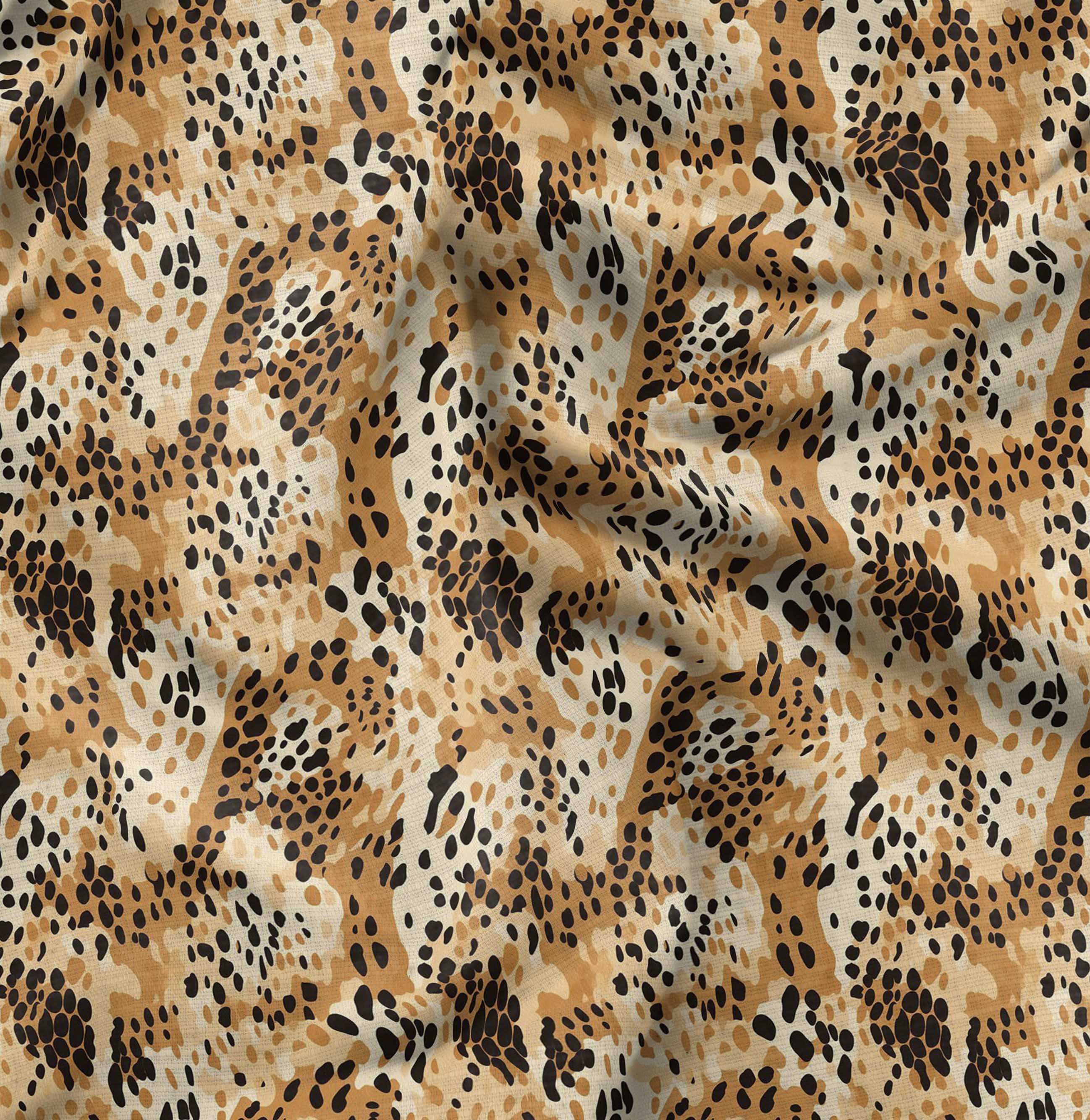 Soimoi White Fabric - By the Yard - 42 Inch Wide - Animal Skin Fabric ...