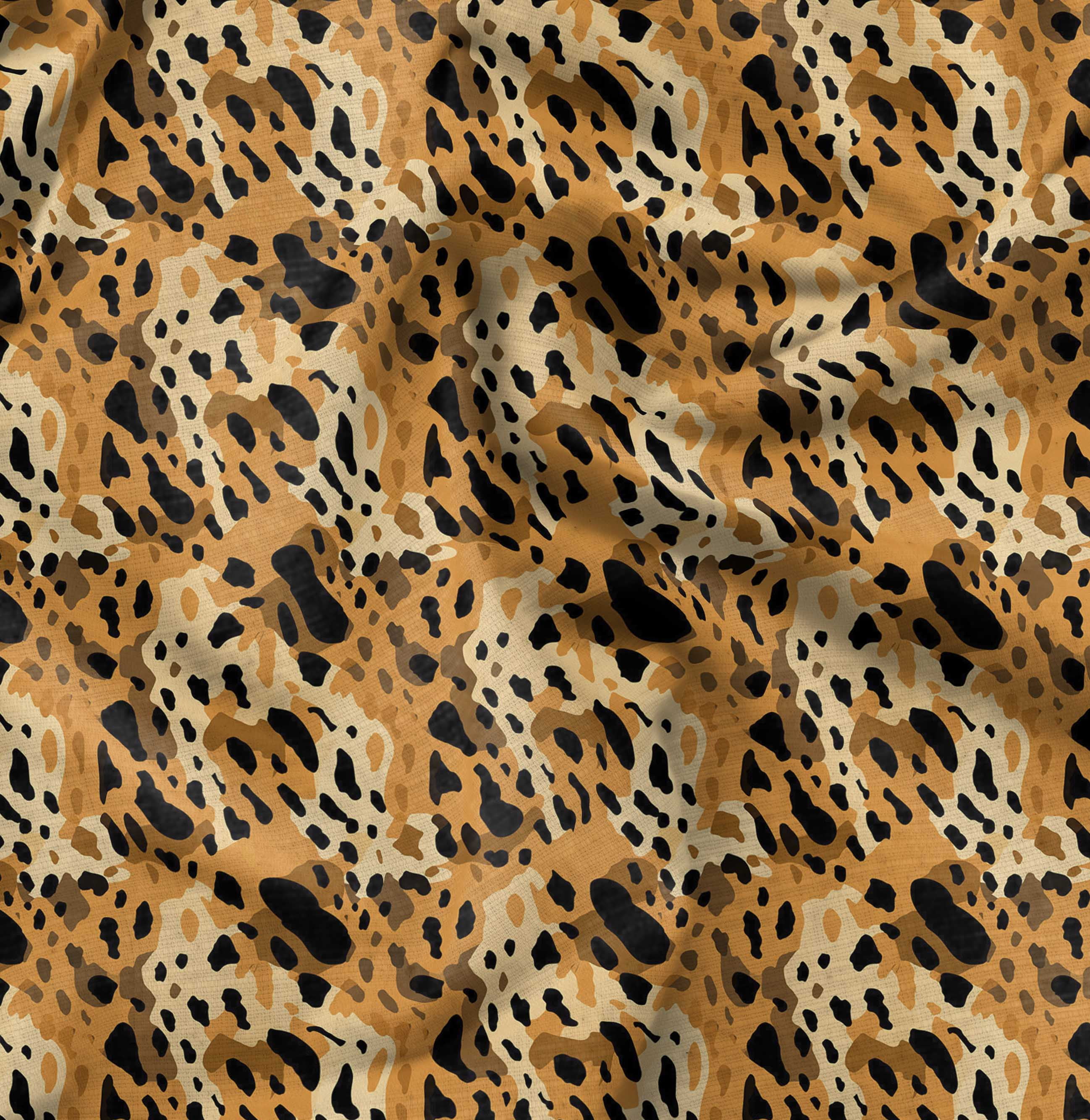 Soimoi Yellow Fabric - By the Yard - 42 Inch Wide - Animal Skin Fabric ...