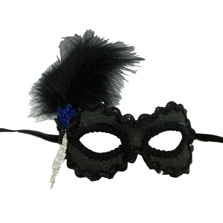 Royal Blue And Black Masquerade Masks