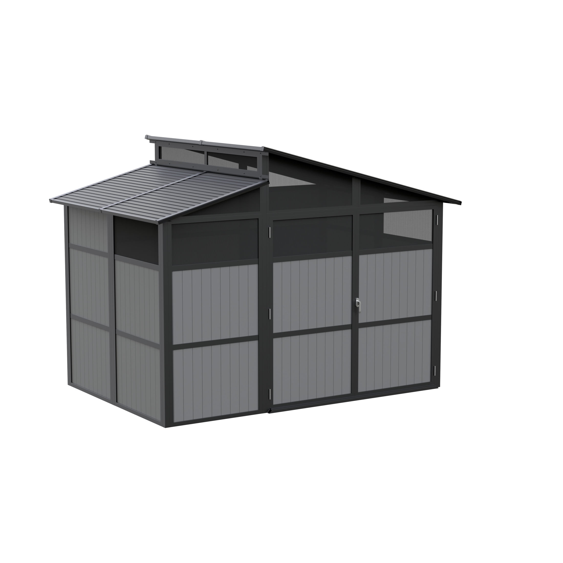 Sojag Rainier 8 x 11 ft. Aluminum Frame Storage Shed - Walmart.com