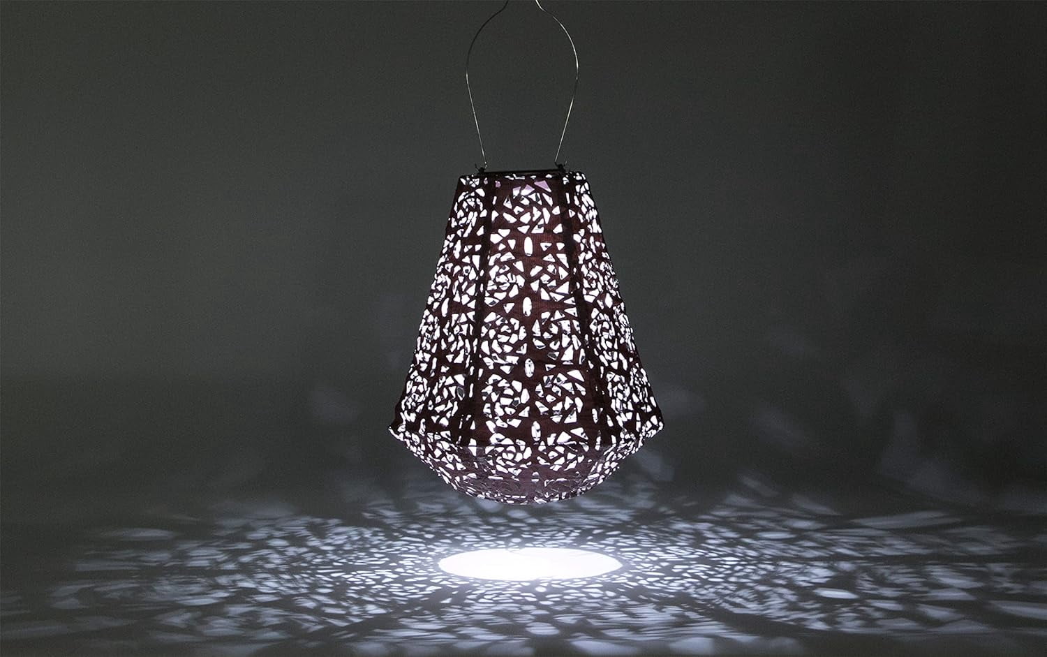 Soji Stella Prism Solar Lantern, 11" LED Outdoor Light, Handmade with ...