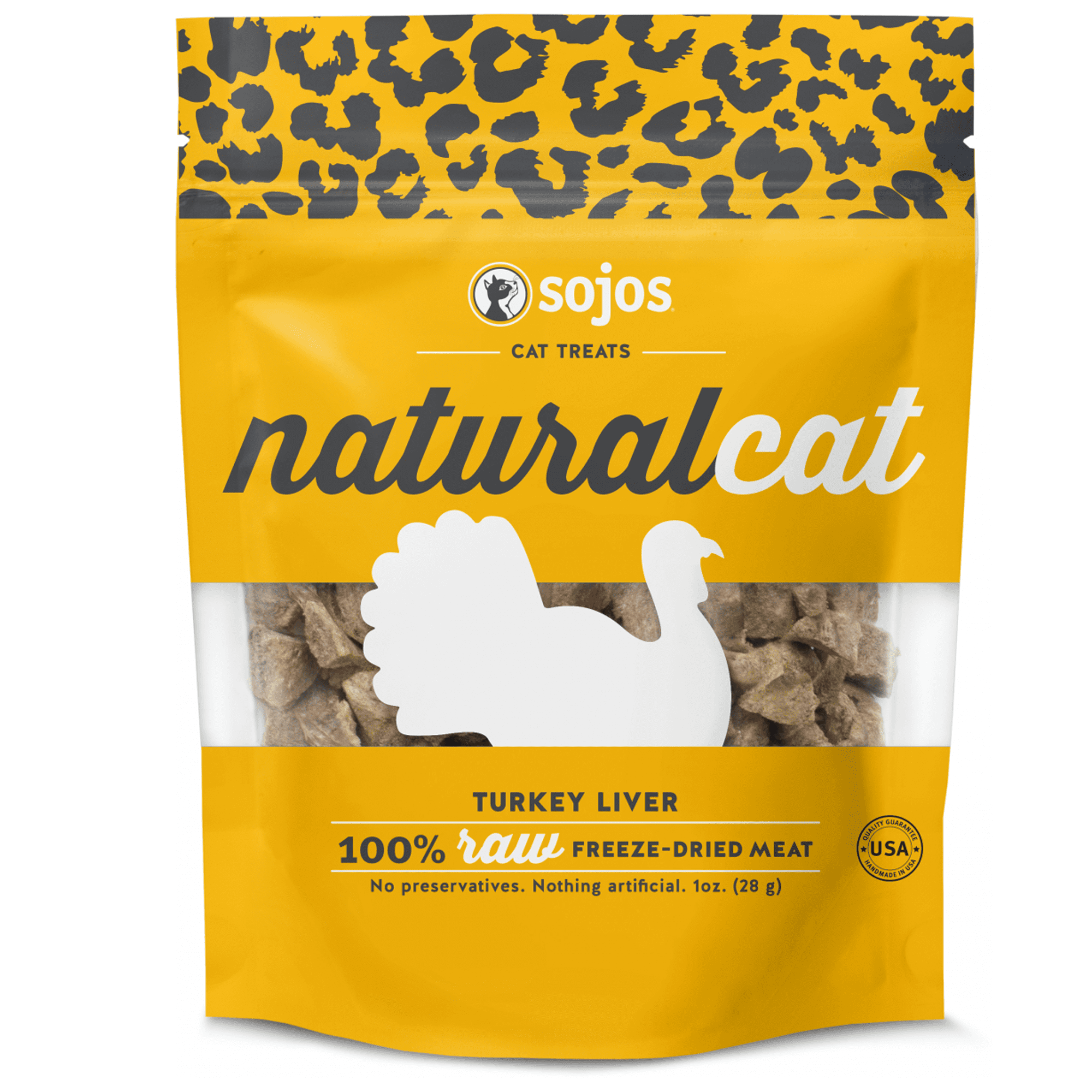 Sojos Natural Cat Turkey Liver Freeze-Dried Treats, 1 oz - Walmart.com