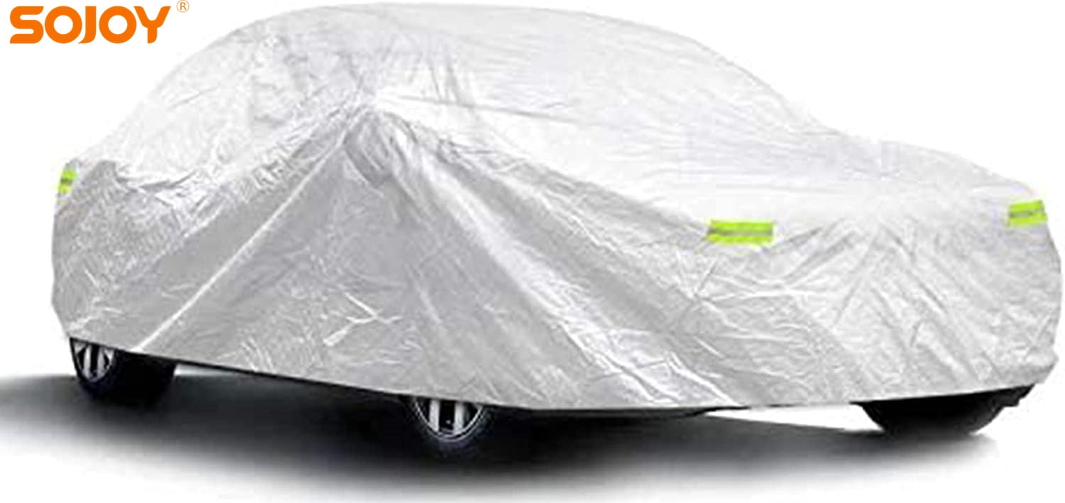 Sojoy Exterior Waterproof All-Weather Car Cover, UV & Hail Protection ...