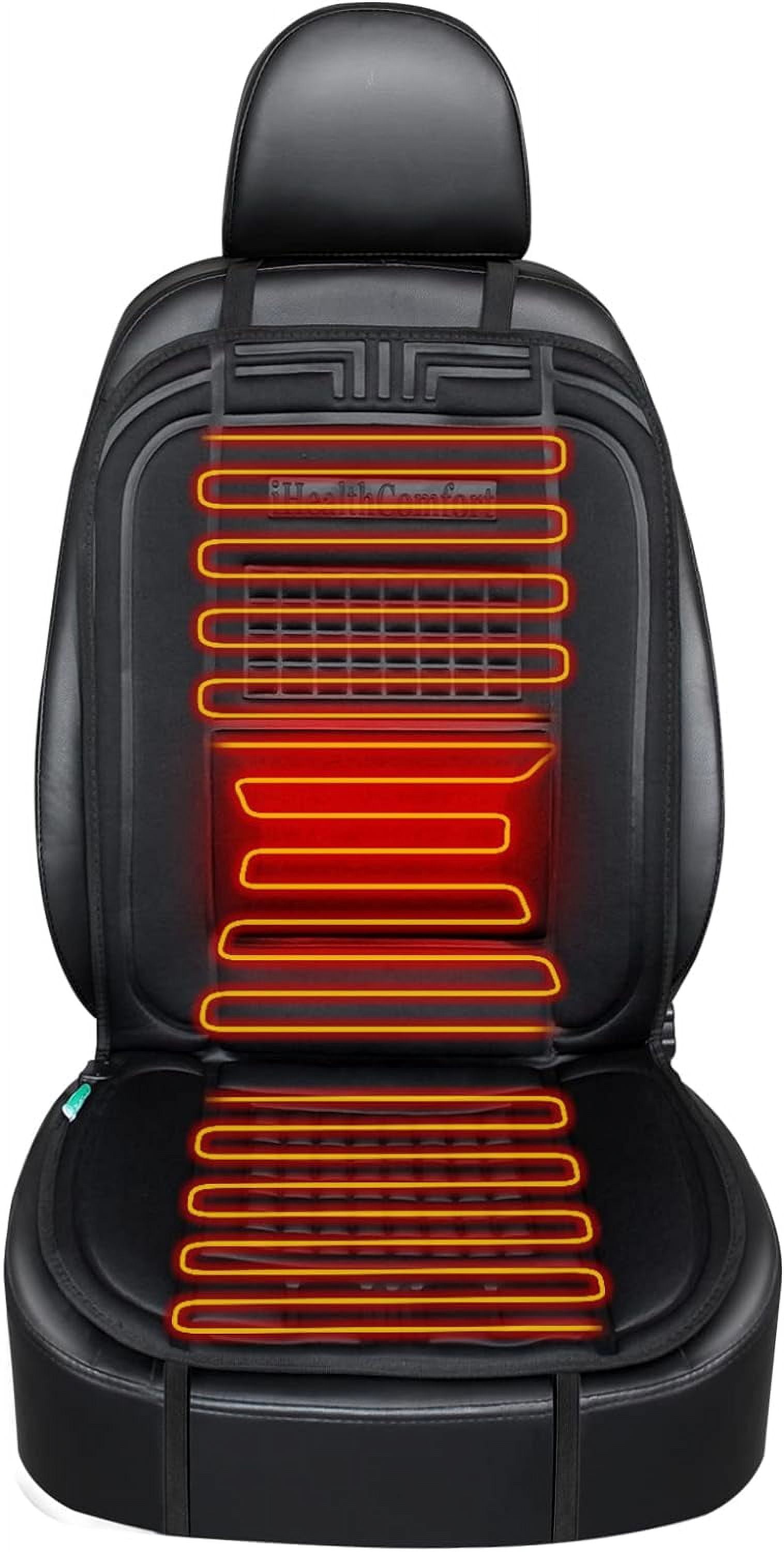 Sojoy Heat Seat Cover For Car Full Back Car Seat Cushion for Cold ...