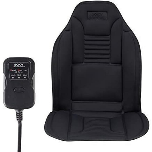 Sojoy Heated Seat Cushion Universal 12V Car Seat Heater Heated Cover Warmer High/Medium/Low Temp ...