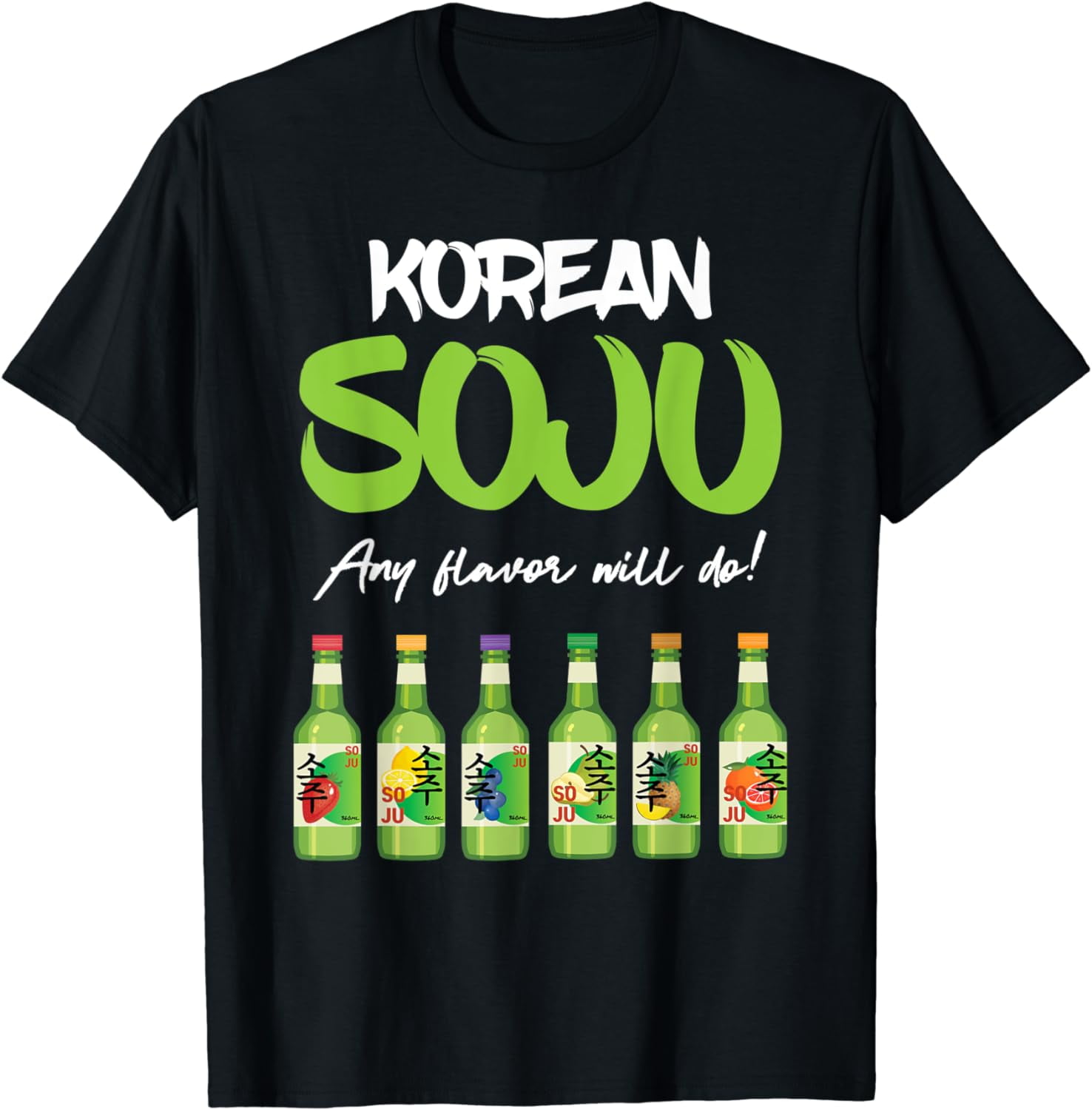Soju Korea Alcohol Drinker Gift Korean Soju T-Shirt - Walmart.com