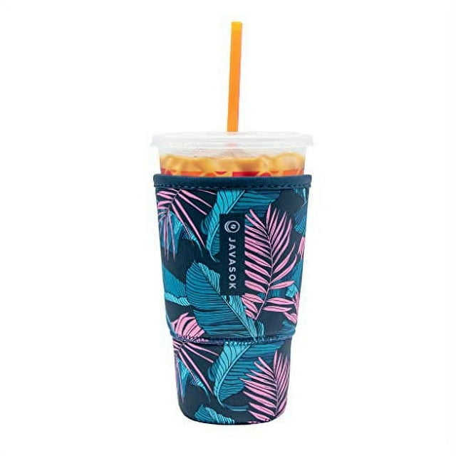 Sok It Java Sok Reusable Neoprene Insulator Sleeve for Iced Coffee Cups ...