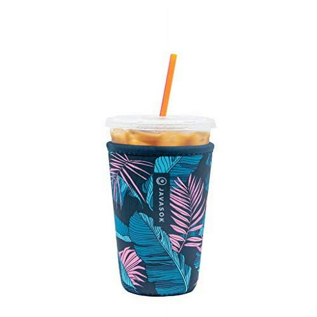 Sok It Java Sok Reusable Neoprene Insulator Sleeve for Iced Coffee Cups ...