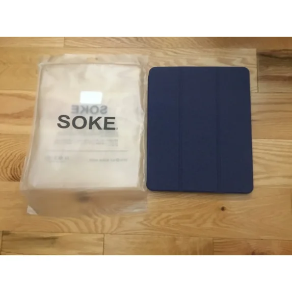 Soke Ipad Pro 12.9 Case W/ Pencil Holder Premium Trifold Case Strong ...