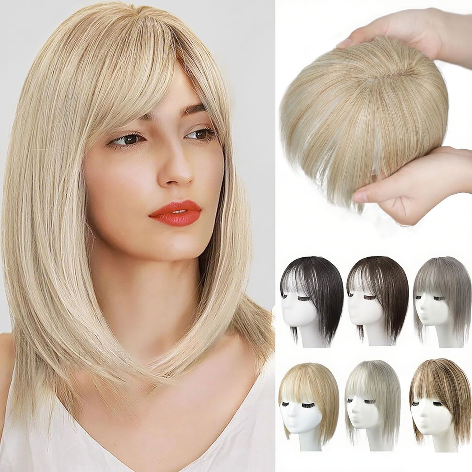 Sokhug 2026 Trending Women’s Natural Short Wig With Bangs Temple ...