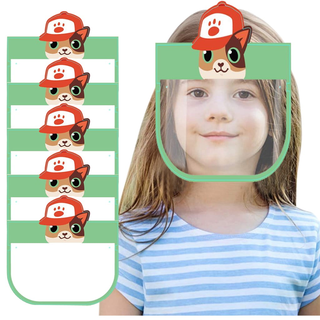 Sokhug 5PCS Kids Child Anti-Fog Face Guard Anti-Saliva Protection Mask ...