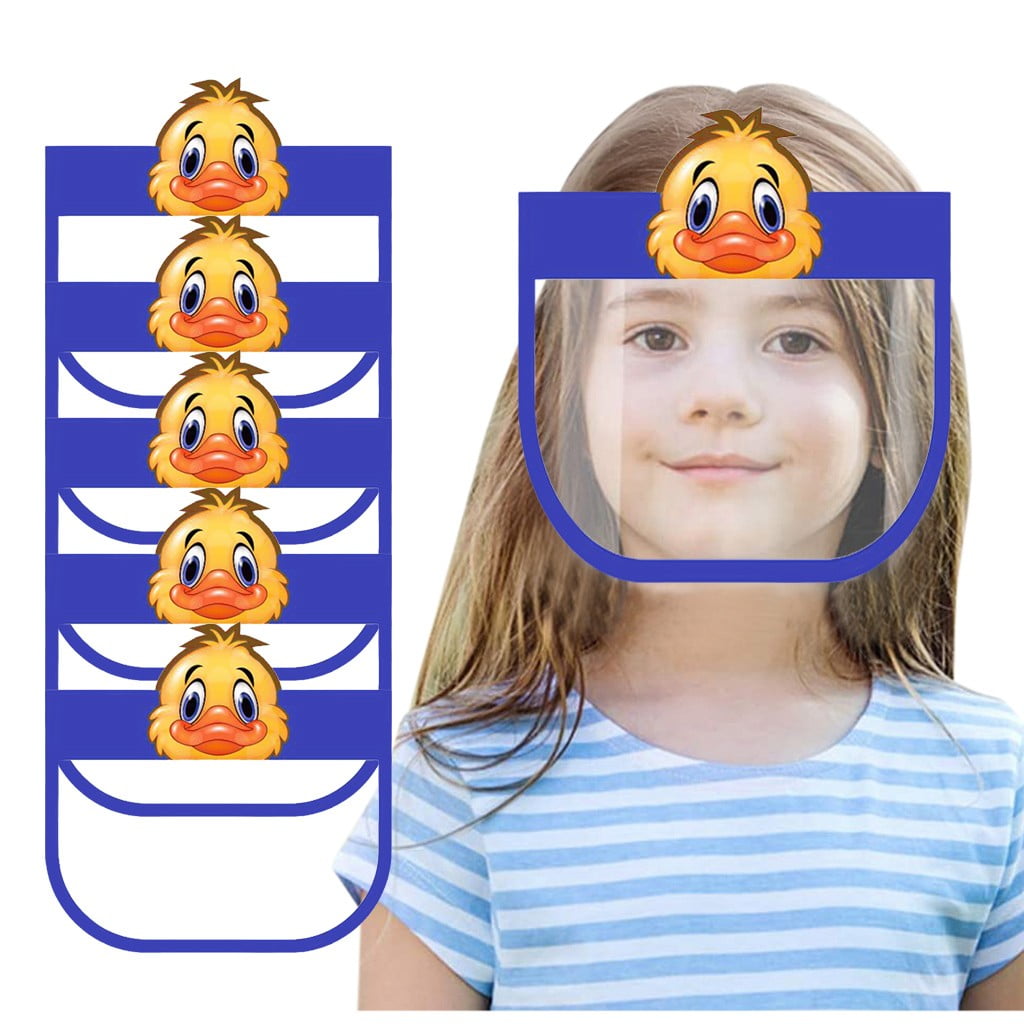 Sokhug 5PCS Kids Child Anti-Fog Face Guard Anti-Saliva Protection Mask ...