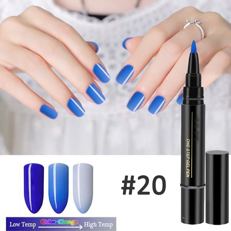 Sokhug 5ml 3-in-1 Step Nail Polish Pen Gel Varnish Tool Without Base ...