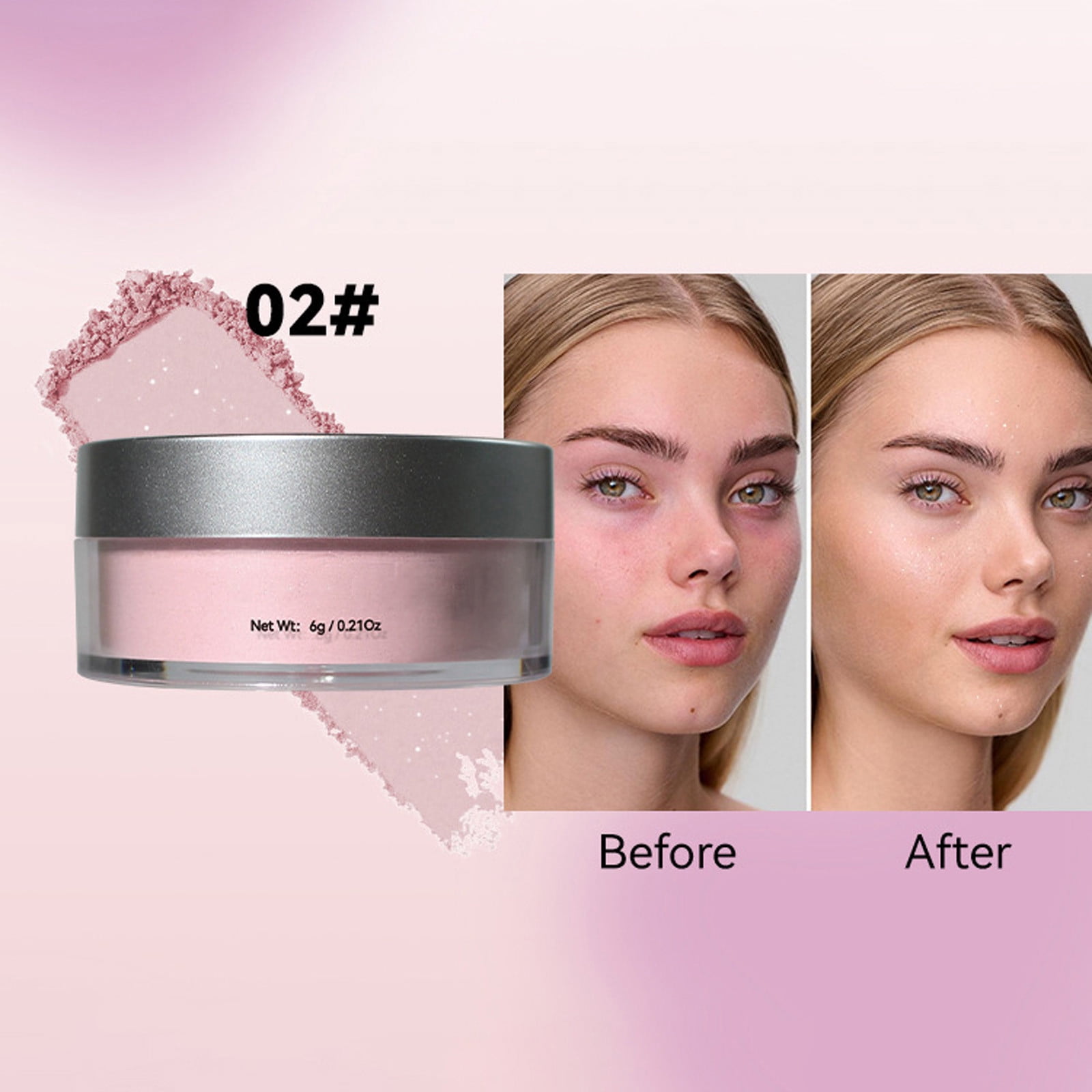 Sokhug 6g Diamond Finish Setting Powder Ultra-Fine Matte Texture, Oil ...