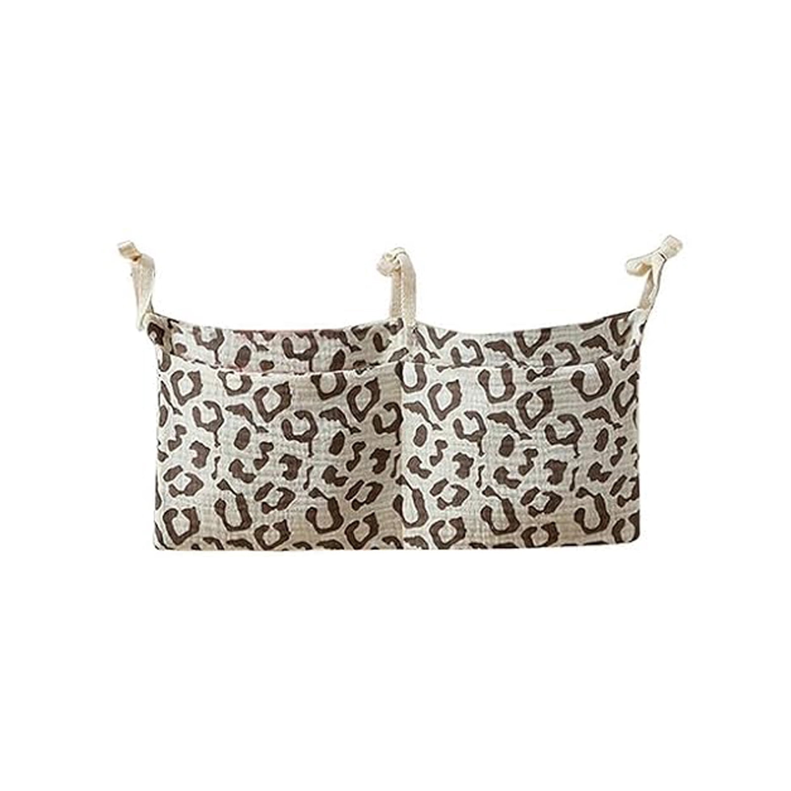 Sokhug Baby Crib Pocket with Straps Hanging, Cotton Baby Diaper Caddy ...