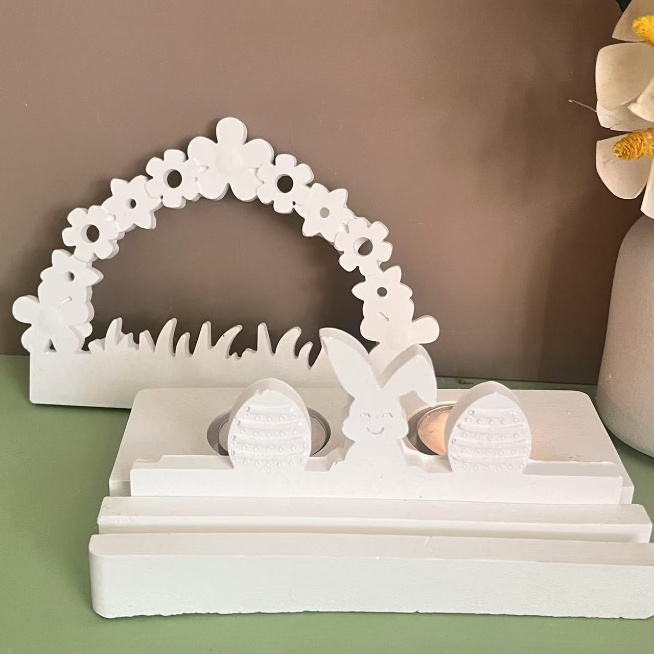 Sokhug Bunny Silicone Moulds for Candles, Soap, Resin, Plaster, and ...