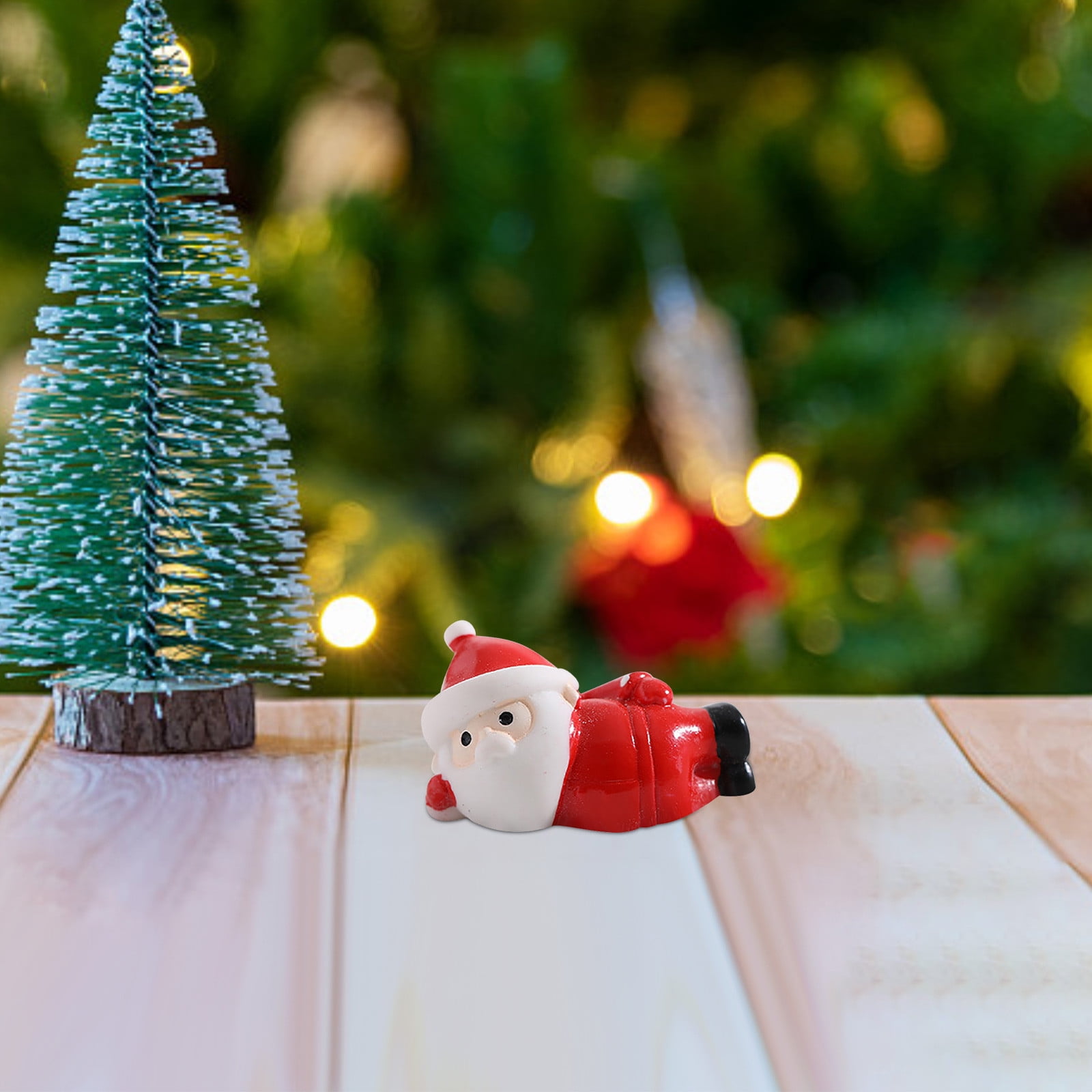 Sokhug Clearance Christmas Miniature Figurines,Mini Resin Santa ...