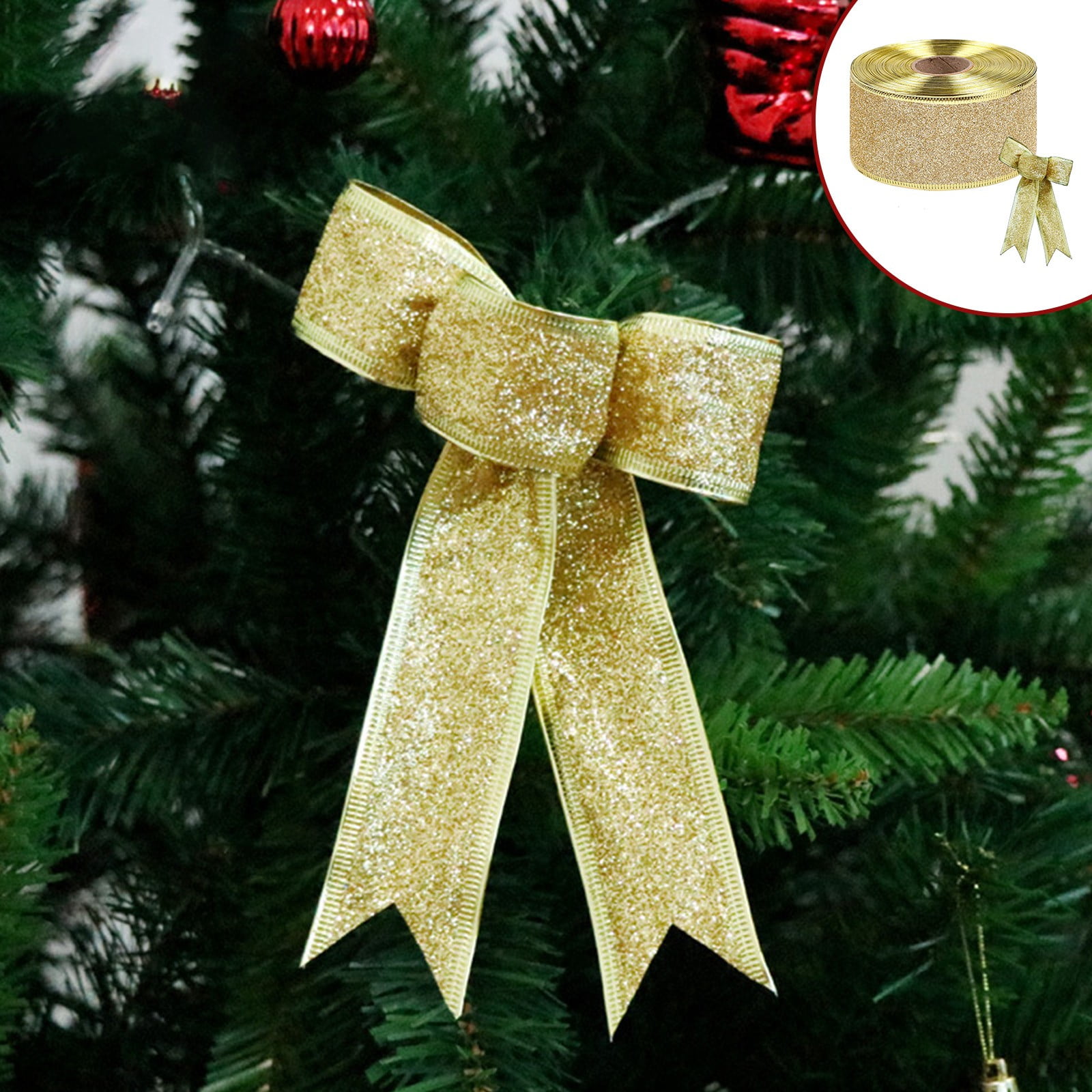 Sokhug Clearance Ribbon Wired 2 Inch Glitter Wired Ribbon Copper ... Sokhug Clearance Ribbon Wired 2 Inch Glitter Wired Ribbon Copper ...