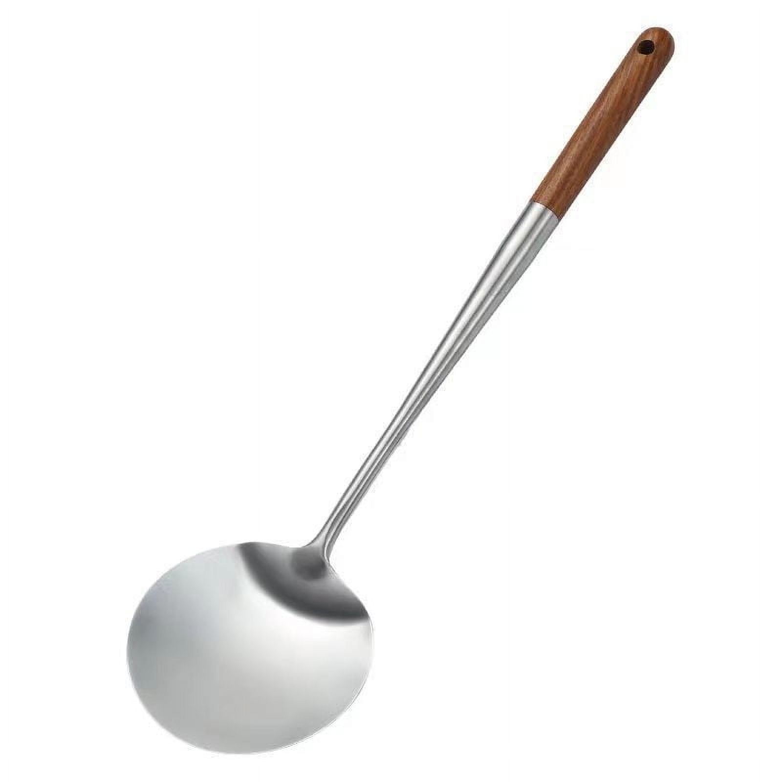 Sokhug Wok Spatula Stainless Steel, Wide Metal Spatula with Long Handle ...