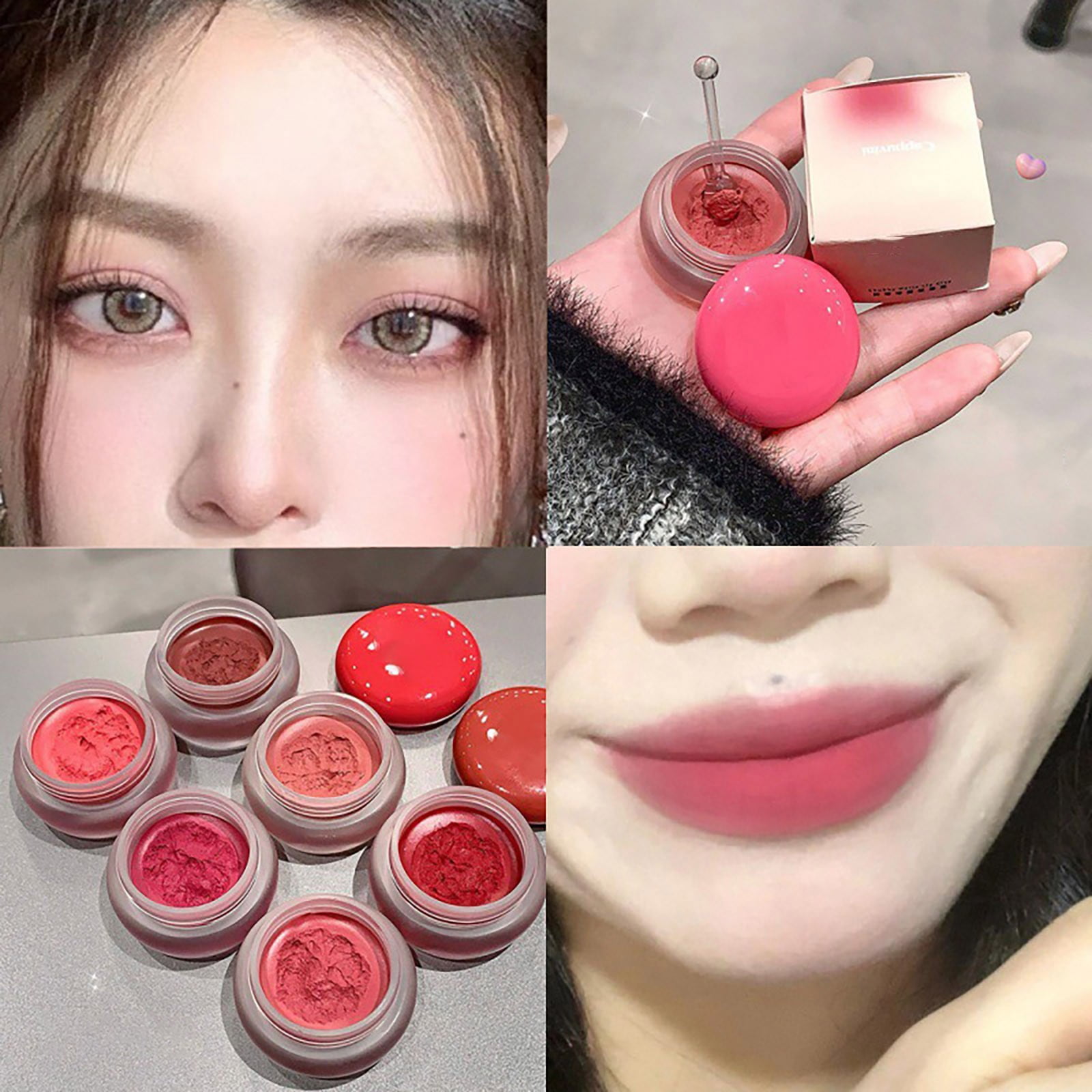 Sokhug Creamy Buildable Soft Matte Makeup Pudding Blusher Multi-Purpose ...