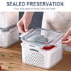Kitchen Refrigerator Organizer Containers, Stackable Food Storage ...