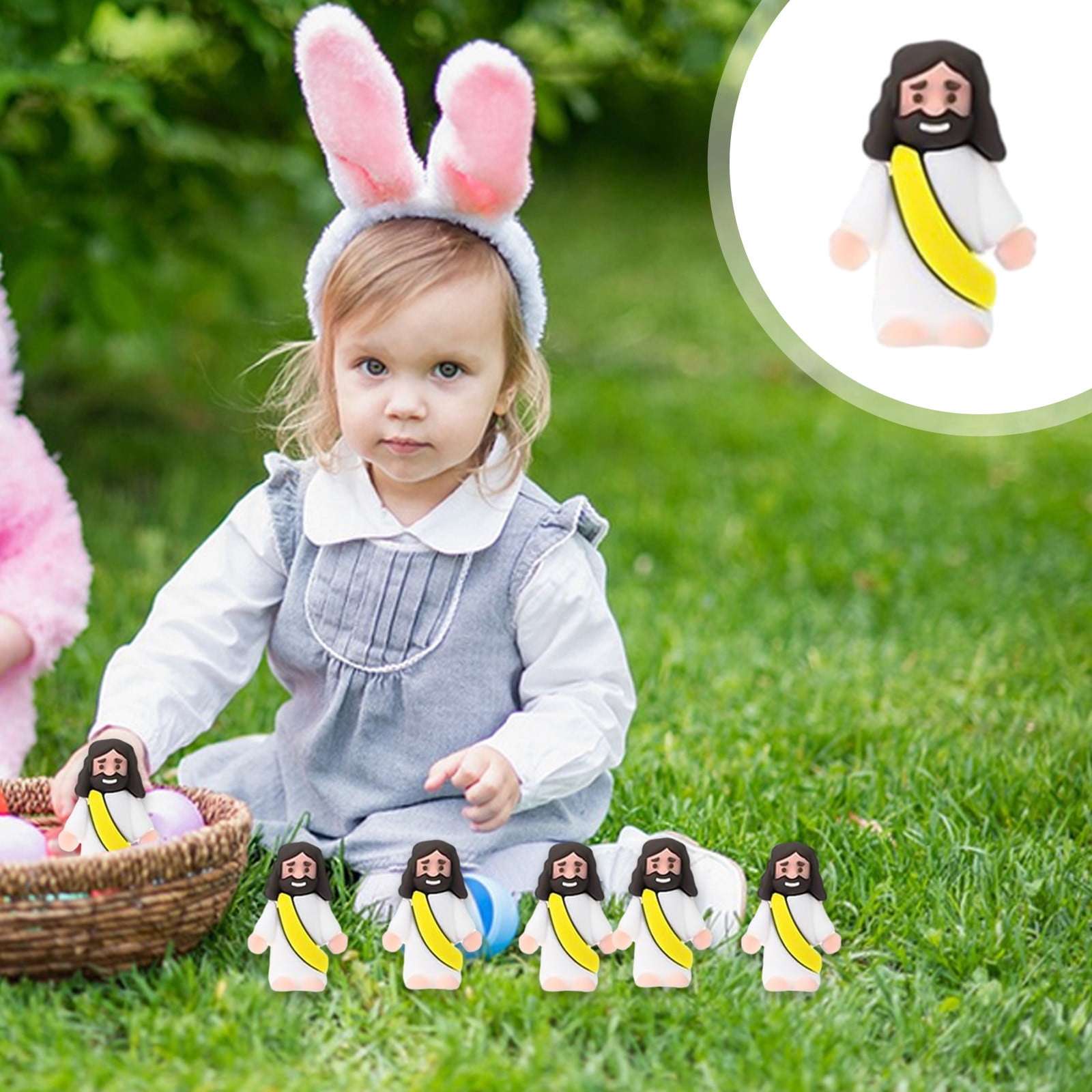 Sokhug Easter Jesus Figures, Jesus Figurine Toys for Hide and Seek ...