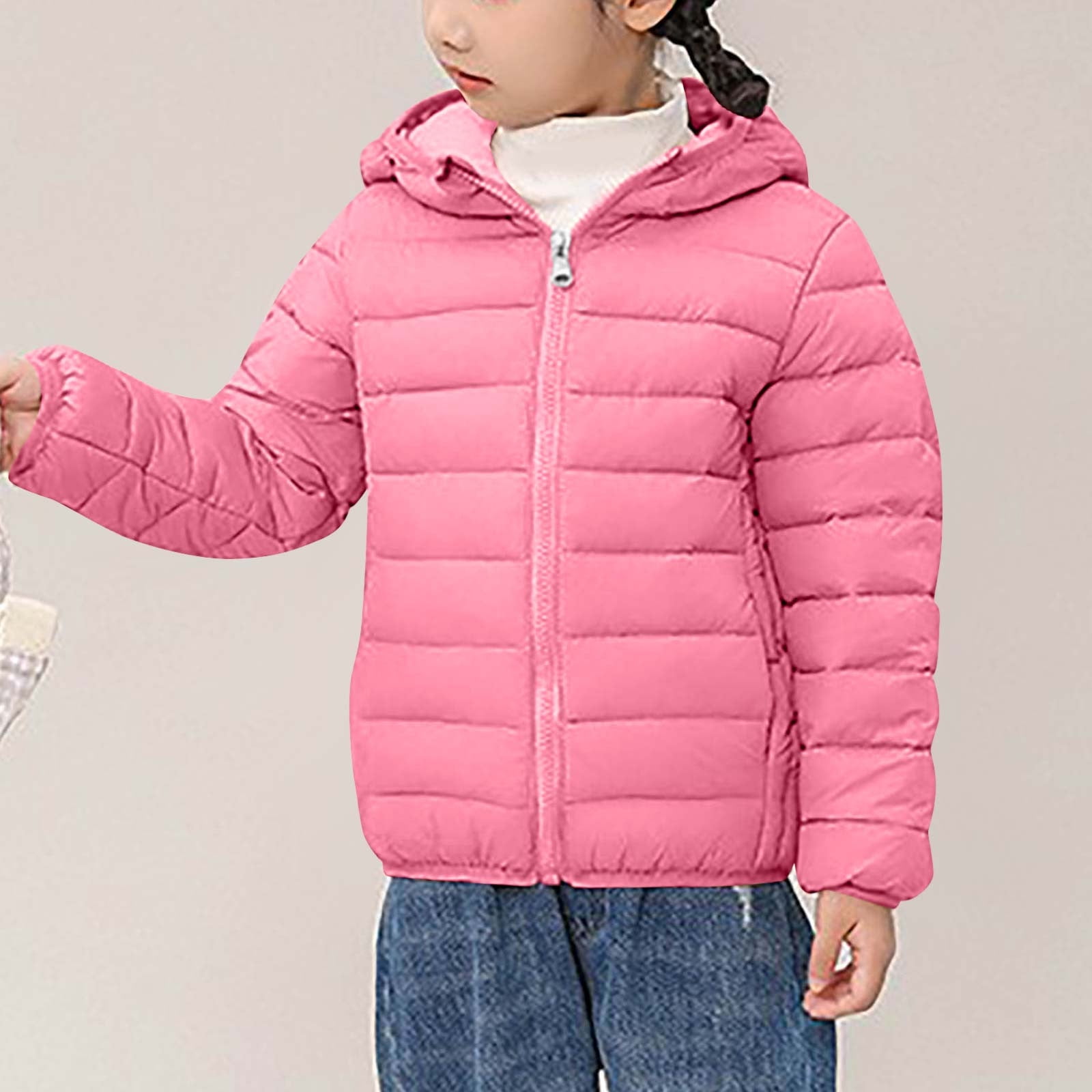 Sokhug Girls Boys Toddlers' Lightweight Wind-Resistant Packable Hooded Puffer Jacket - Walmart.com