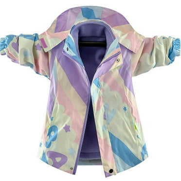 MGEOY Girls Rain Jackets, Lightweight, Waterproof, Windproof, Lined ...