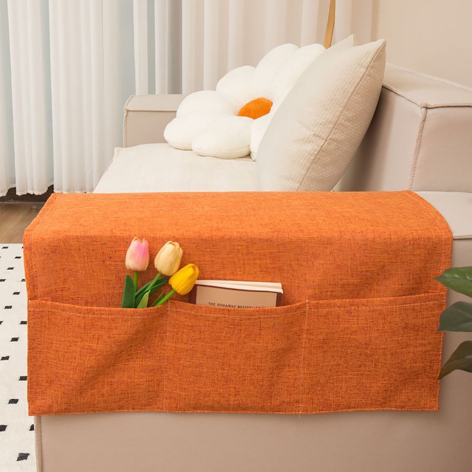 Sokhug Linen Recliner Armchair Caddy Couch Armrest Organizer Sofa Arm ...