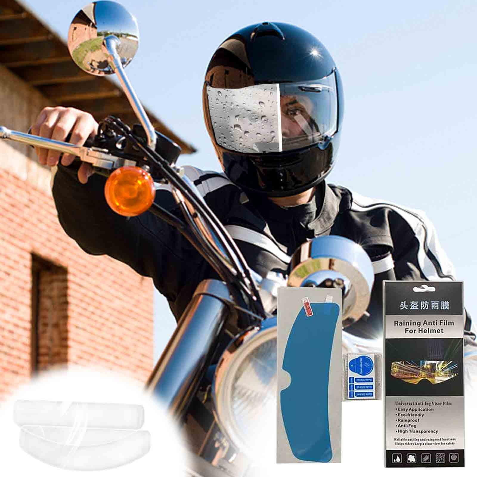 Sokhug Motorcycle Helmet HD Rainproof Lens Sticker Riding Helmet ...